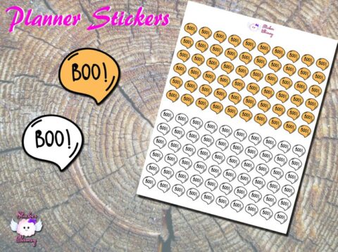 Halloween Boo Planner Stickers - Sticker Whimsy
